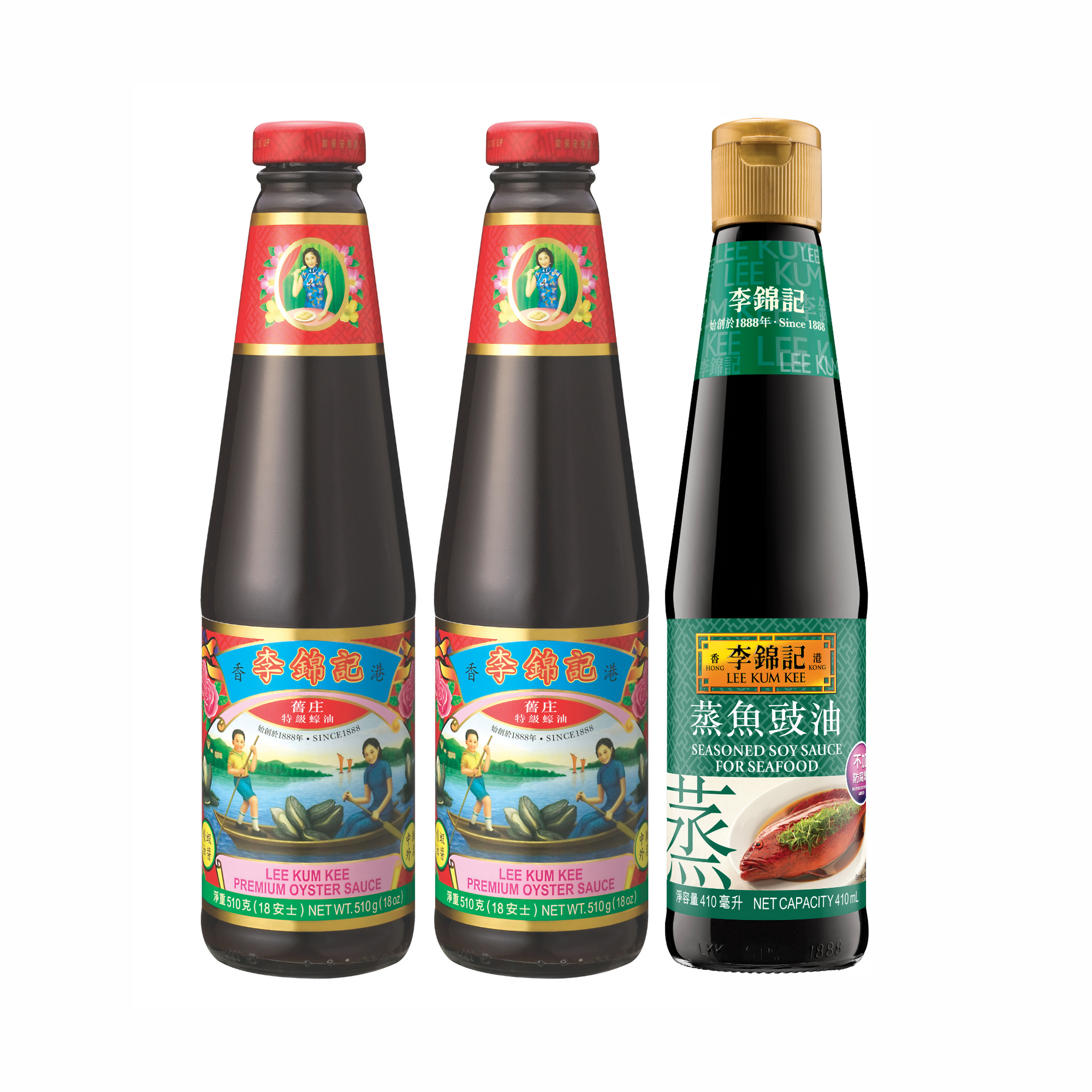 Premium Oyster Sauce x 2 + Seasoned Soy Sauce for Seafood - Bundle Set ...
